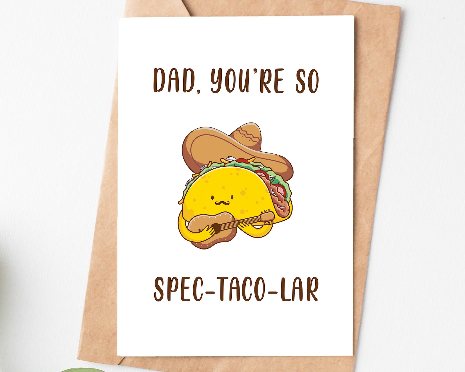 You're so Spec-taco-lar Pun Card for Dad Cute Fathers Day - Etsy