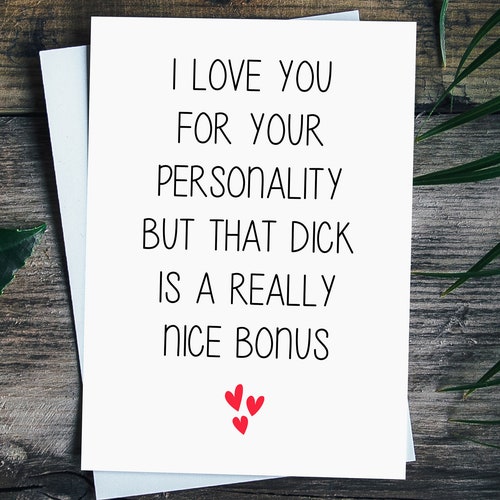 Sexy Valentines Day Card Naughty Valentines T For Husband Etsy