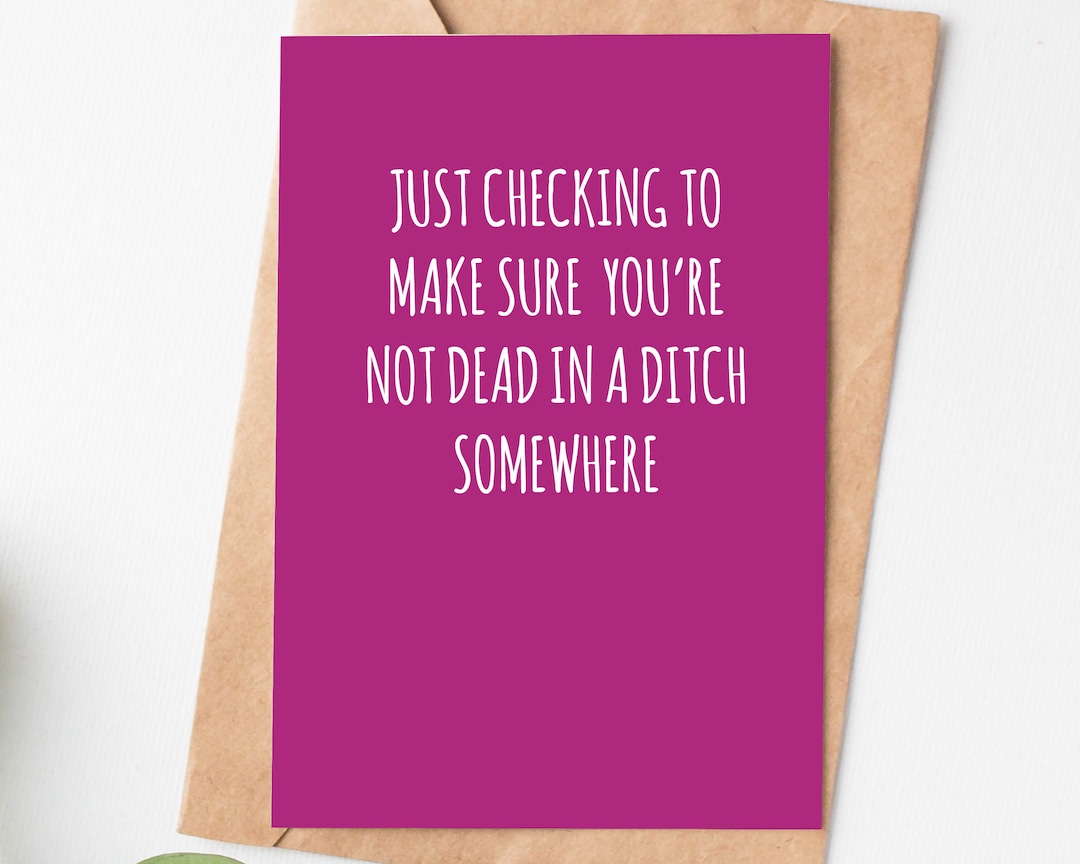Funny Friendship Card, Best Friend Birthday Card, Long Distance ...