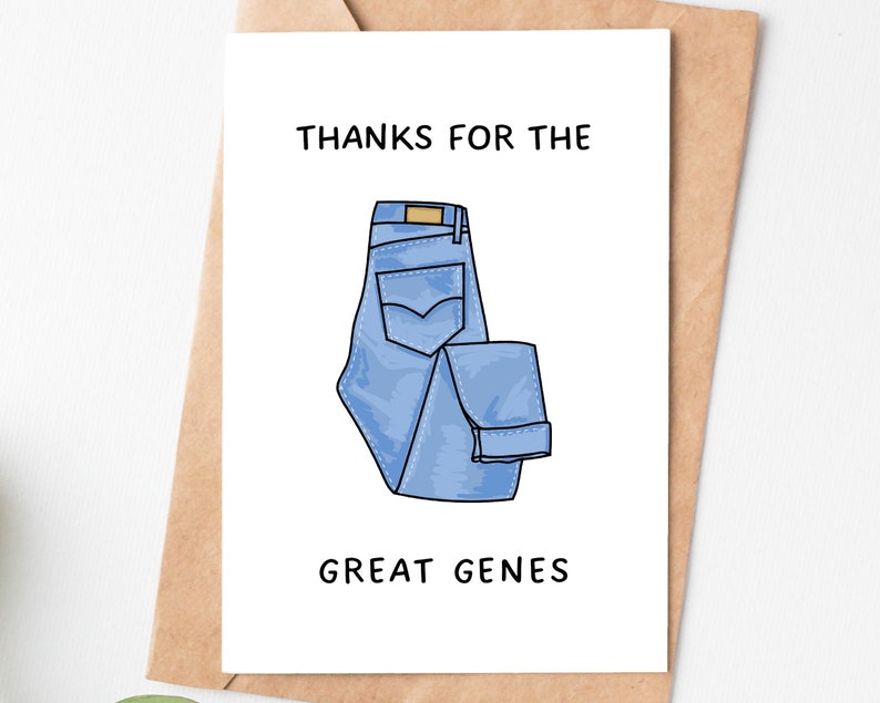 Thanks for the Great Genes Card, Funny Mothers Day Card From Daughter ...