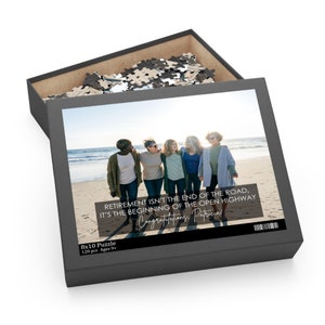 Happy Retirement Gift Personalized, Custom Photo Jigsaw Puzzle, Goodbye ...