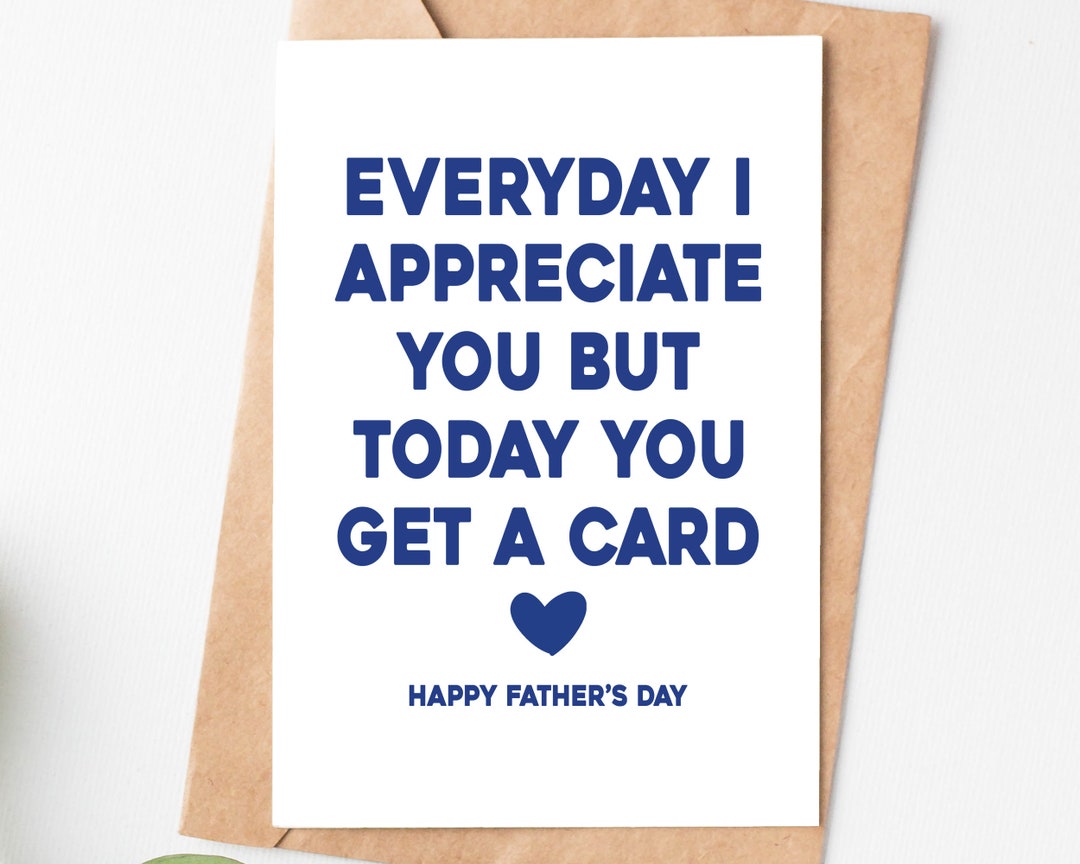 Cute Fathers Day Card, Funny Card for Dad, Father's Day Gift From Son ...