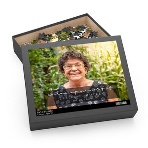 In Loving Memory Remembrance Gift, Personalized Puzzle, Custom Jigsaw ...