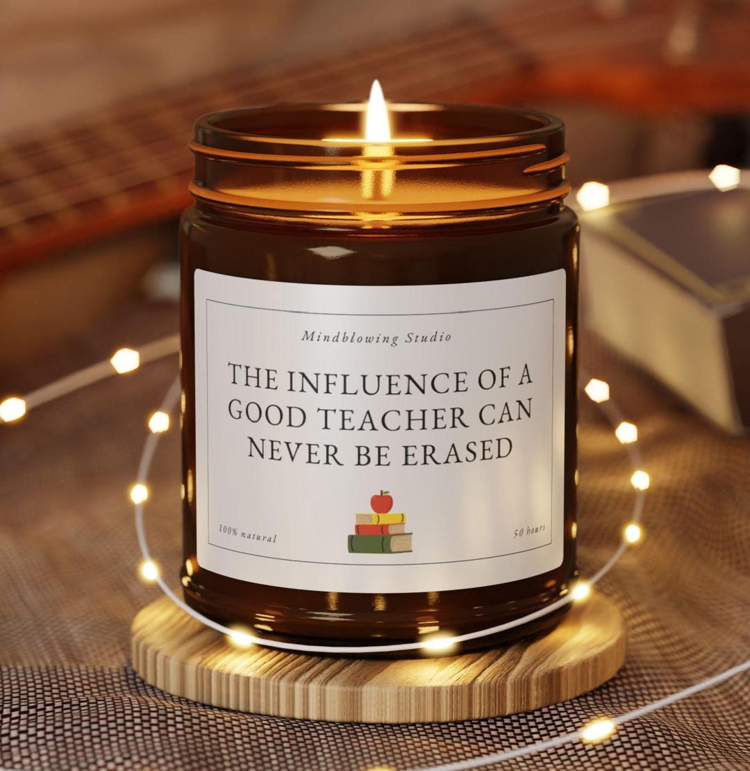 Teacher Appreciation Gift, Teacher Candle, Back to School Gift for ...