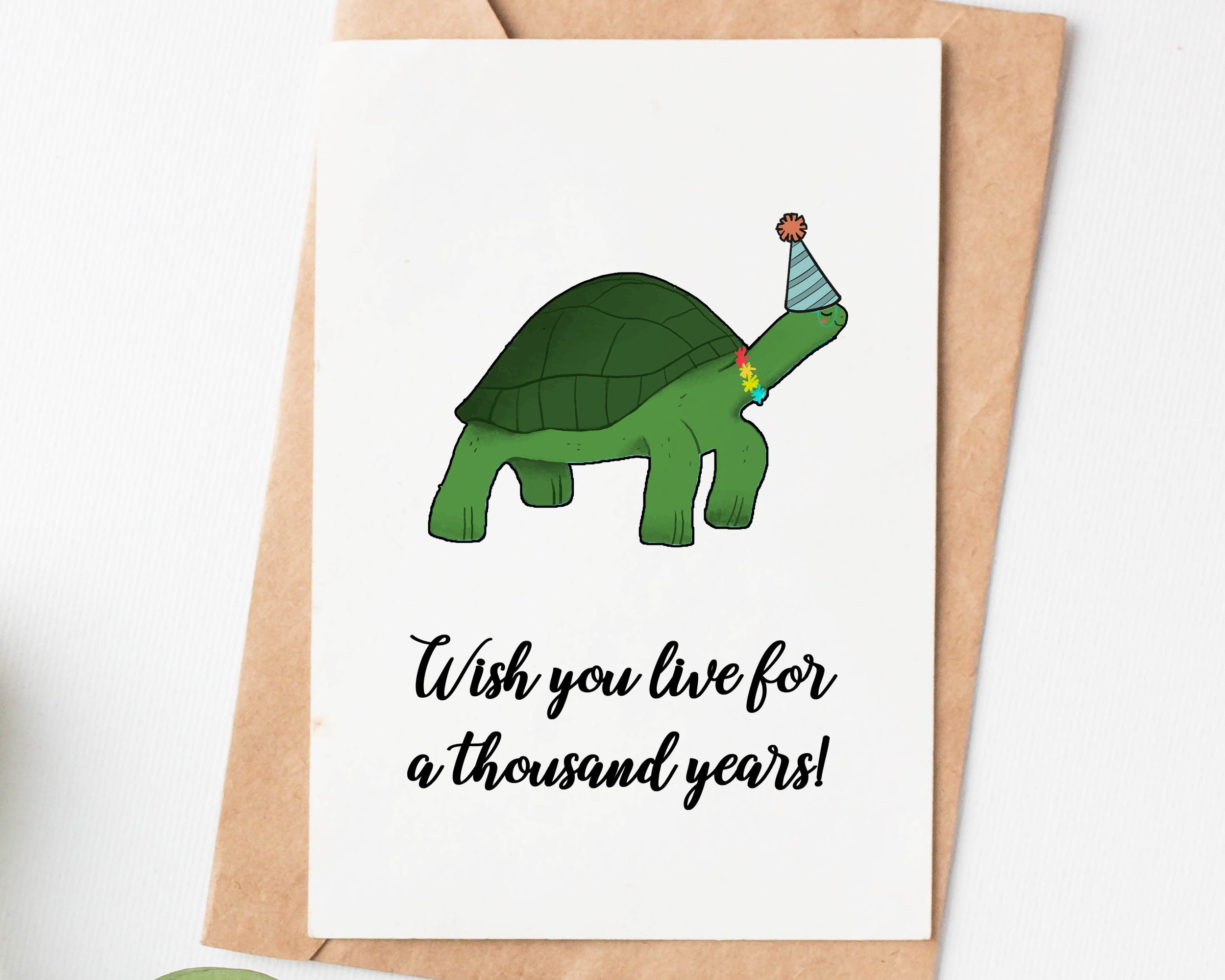 Funny Turtle Birthday Card 60th 70th 80th 90th 100th Birthday | Etsy