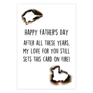 Funny Fire Pun Card for Dad, Happy Fathers Day Card, Dad Birthday Card ...