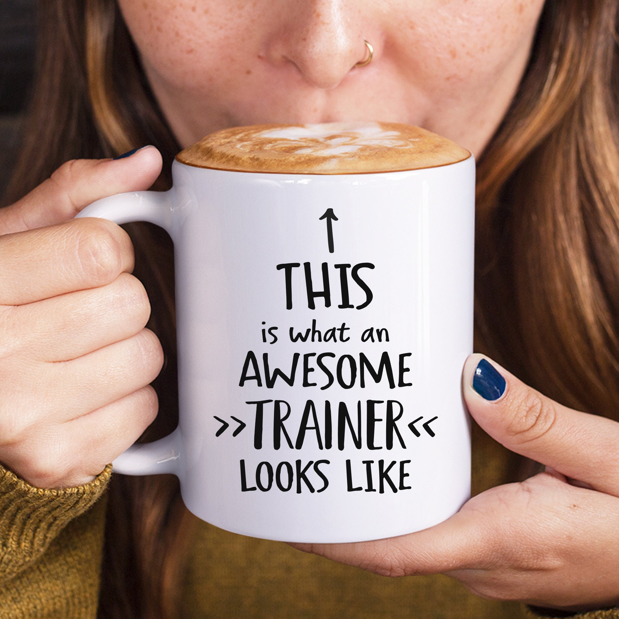 This is What an Awesome Trainer Looks Like Funny Mug, Horse Dog Trainer ...