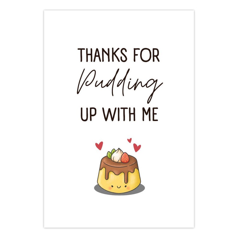 Pudding Pun Card for Mom, Funny Mothers Day Card From Daughter or Son ...