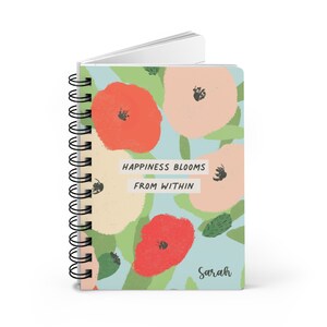 Personalized Gratitude Journal, Custom Name Notebook, Daily Planner ...