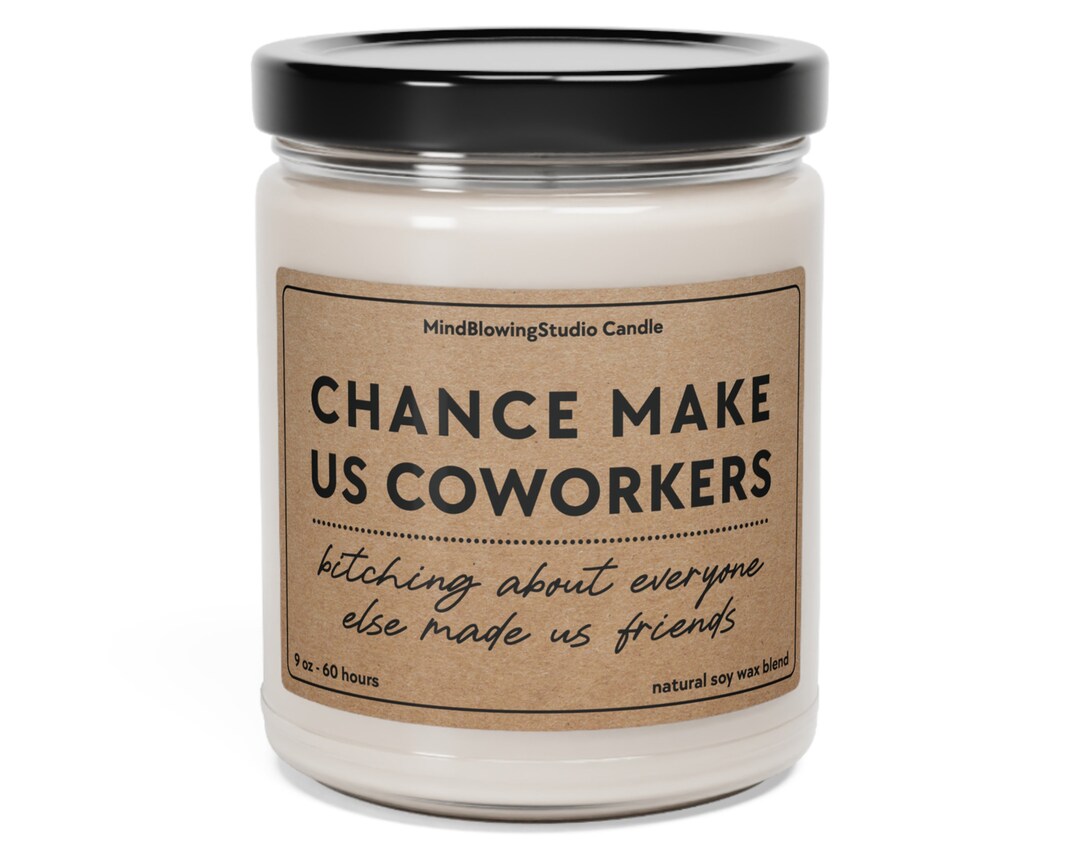 Coworker Candle Gift, Friend at Work Gift, Funny Bday Gift, Colleague ...