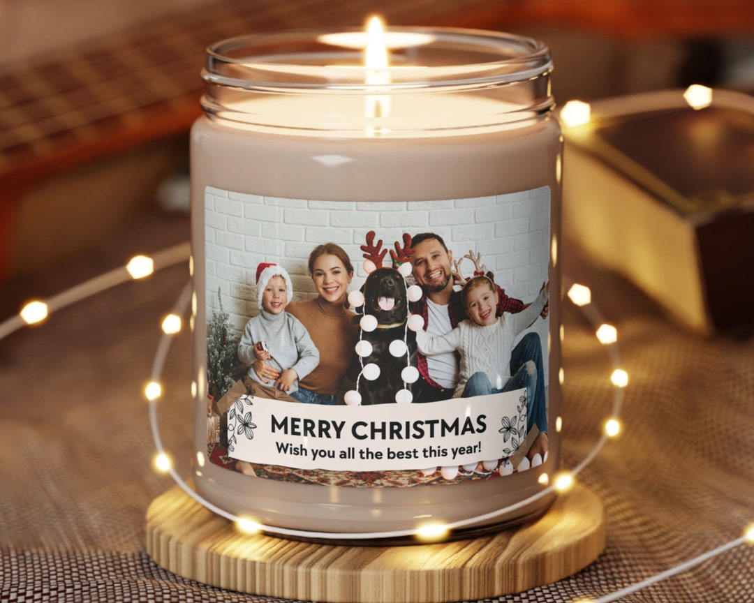 Custom Photo Candle, Personalized Picture Candle, Christmas Gift ...