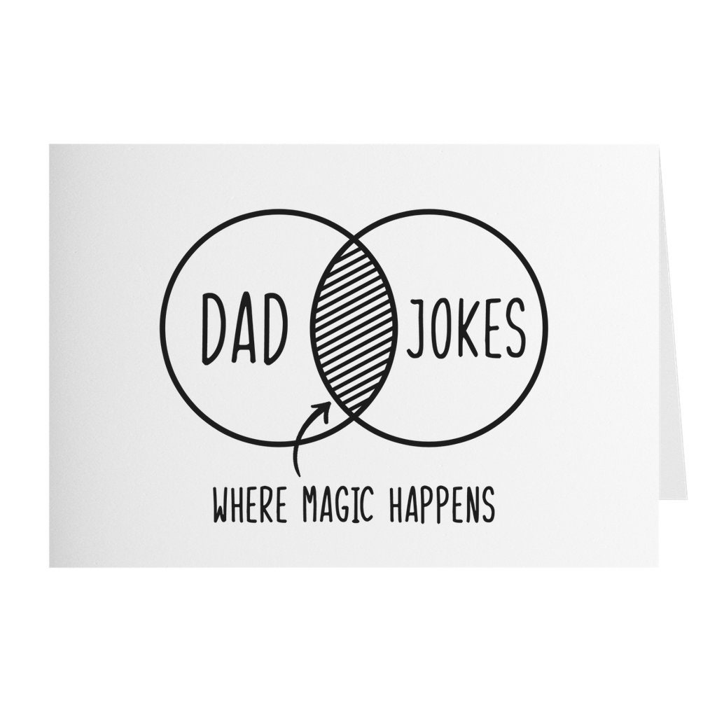 Funny Fathers Day Card Dad Jokes Where Magic Happens Greeting Etsy