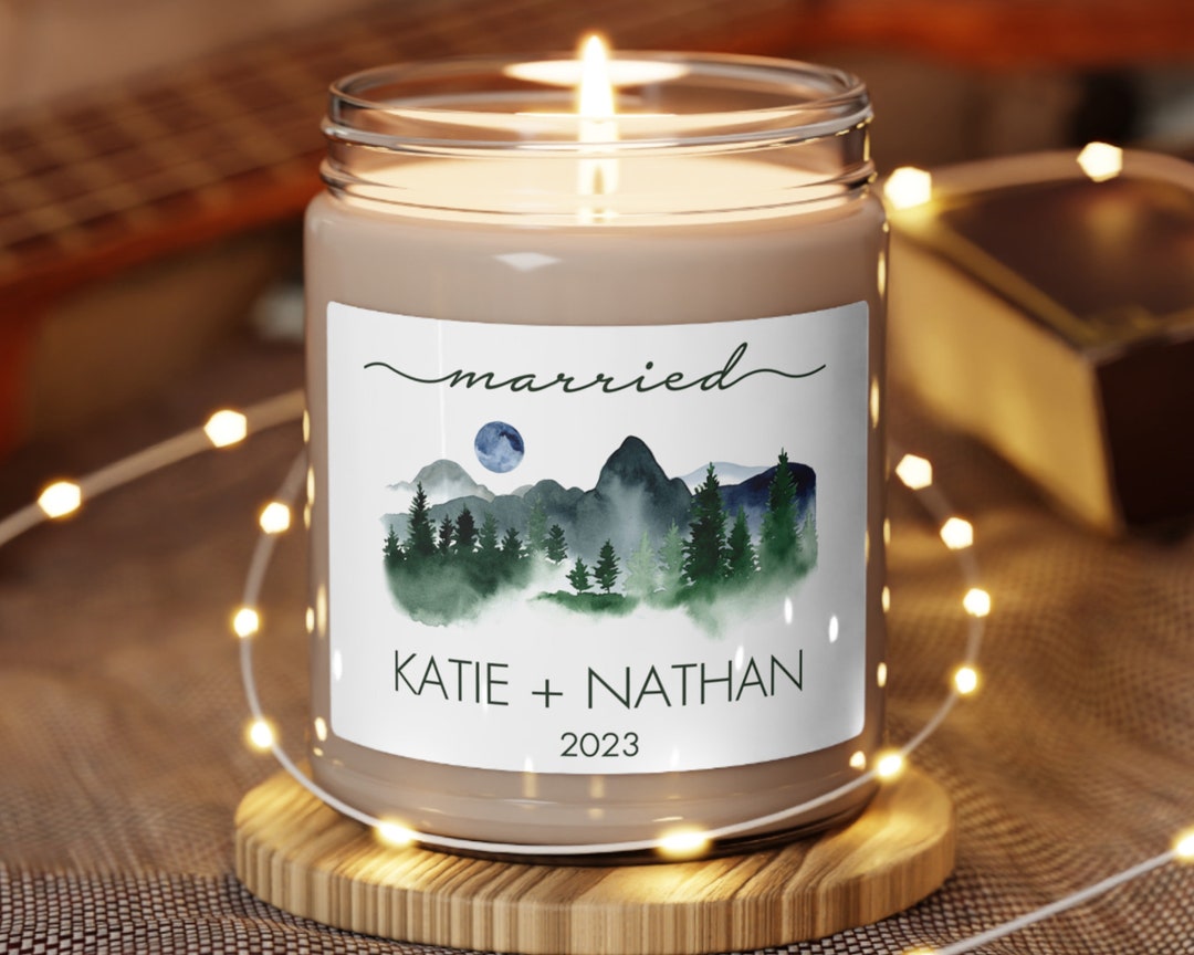 Married Candle, Custom Couple Candle, Marriage Candle, Personalized ...