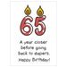65th Birthday Card, Funny 65th Birthday Gifts for Women Men, 65th Rude ...