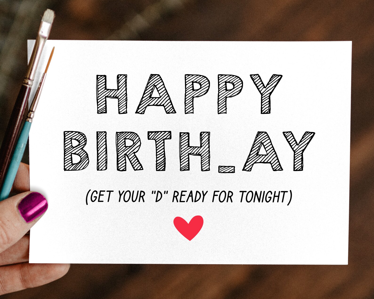 Funny Birthday Card for Boyfriend, Rude Birthday Card for Husband ...