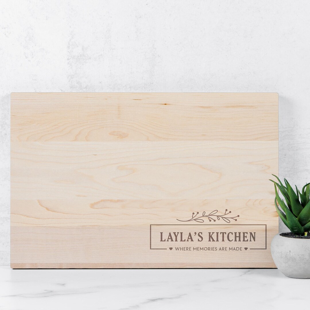 Mom's Kitchen Cutting Board, Mother's Day Gift for Mom, Custom Serving ...