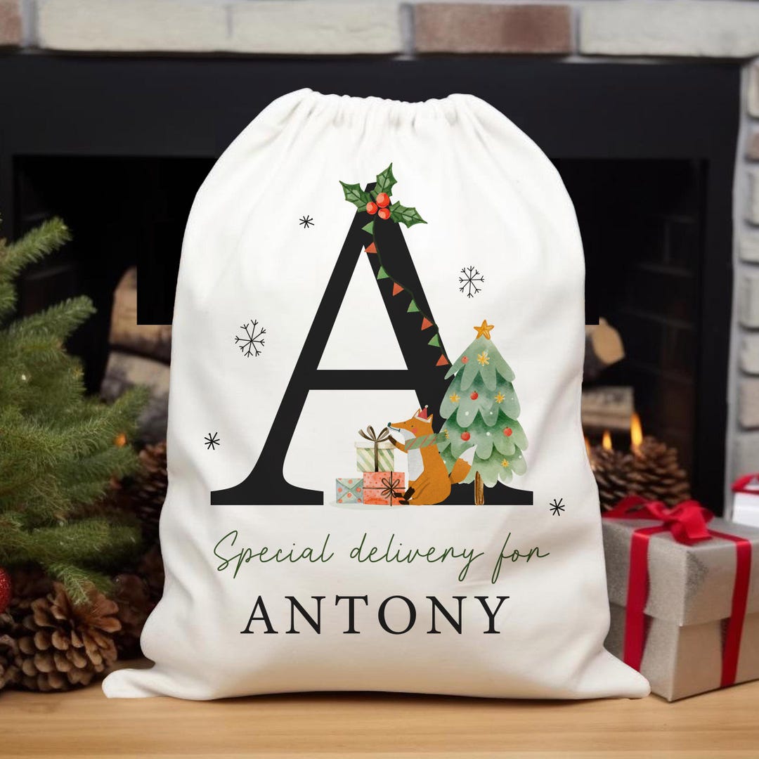 Personalised Santa Sack, Personalized Christmas Sack, Custom Name ...