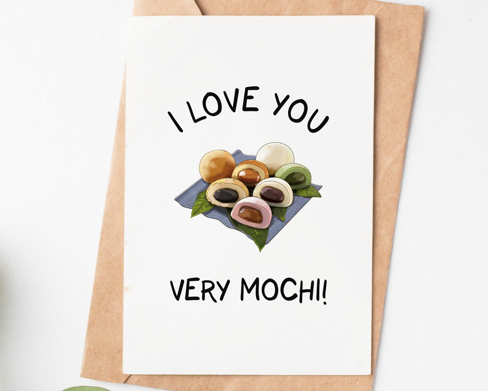 I Love You so Mochi Valentines Day Card for Him Pun - Etsy UK
