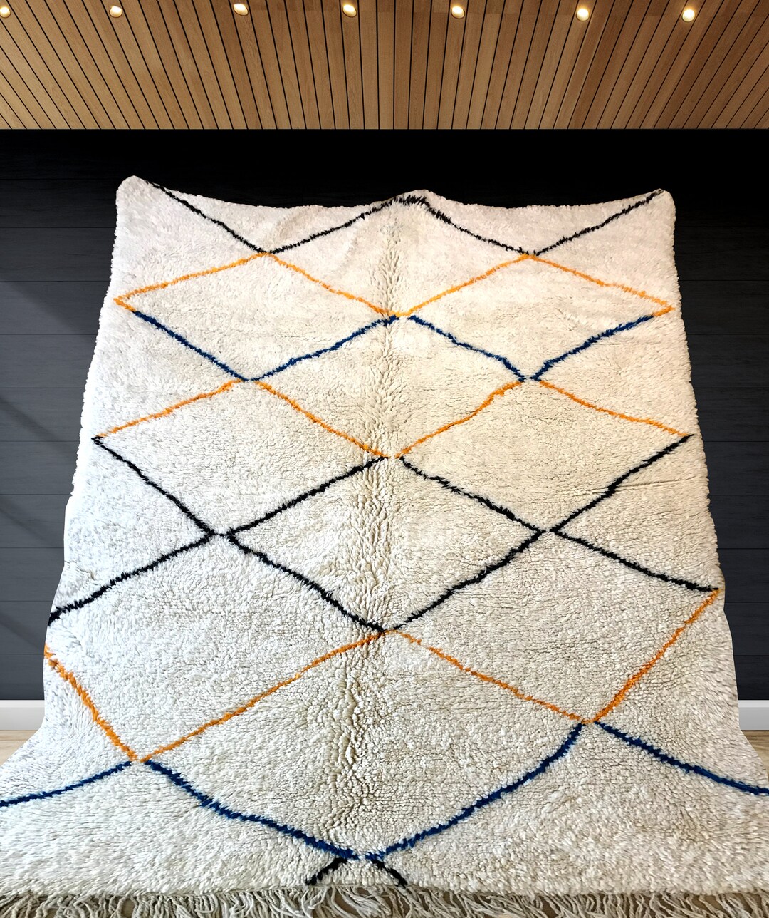 Moroccan Rug 5x8 Rug 6x9 Rug 8x10 and More Sizes Berber Beni Ourain Rug ...