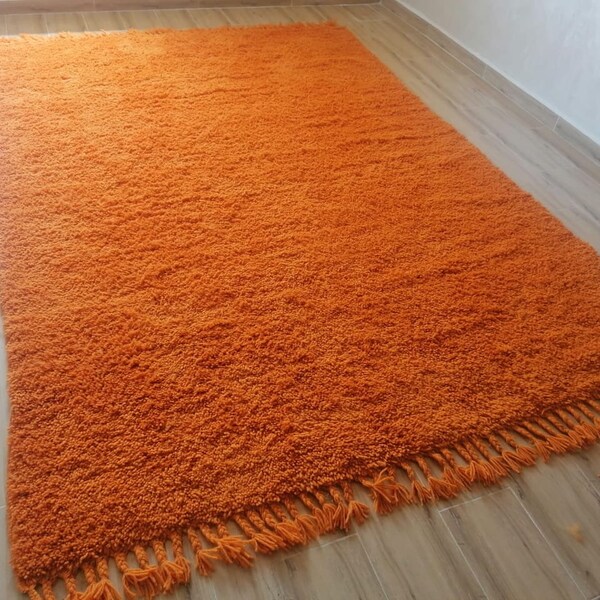 Orange Rug - Etsy