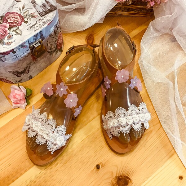 Ribbon Sandals - Etsy