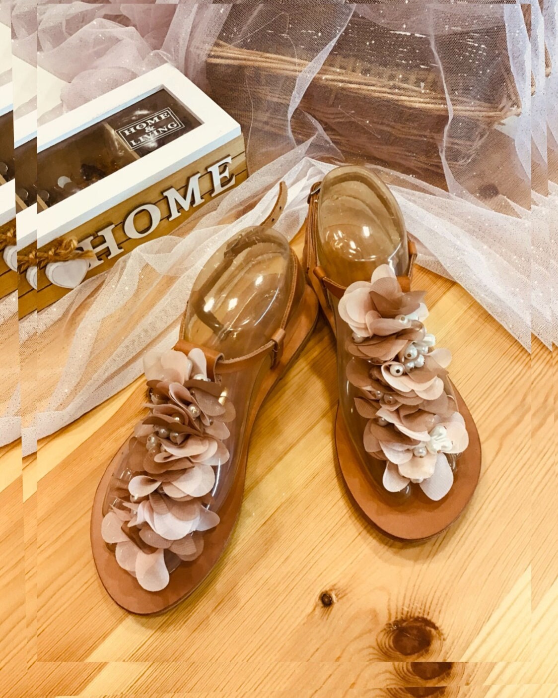 Melissa Trippy Flats Beige
