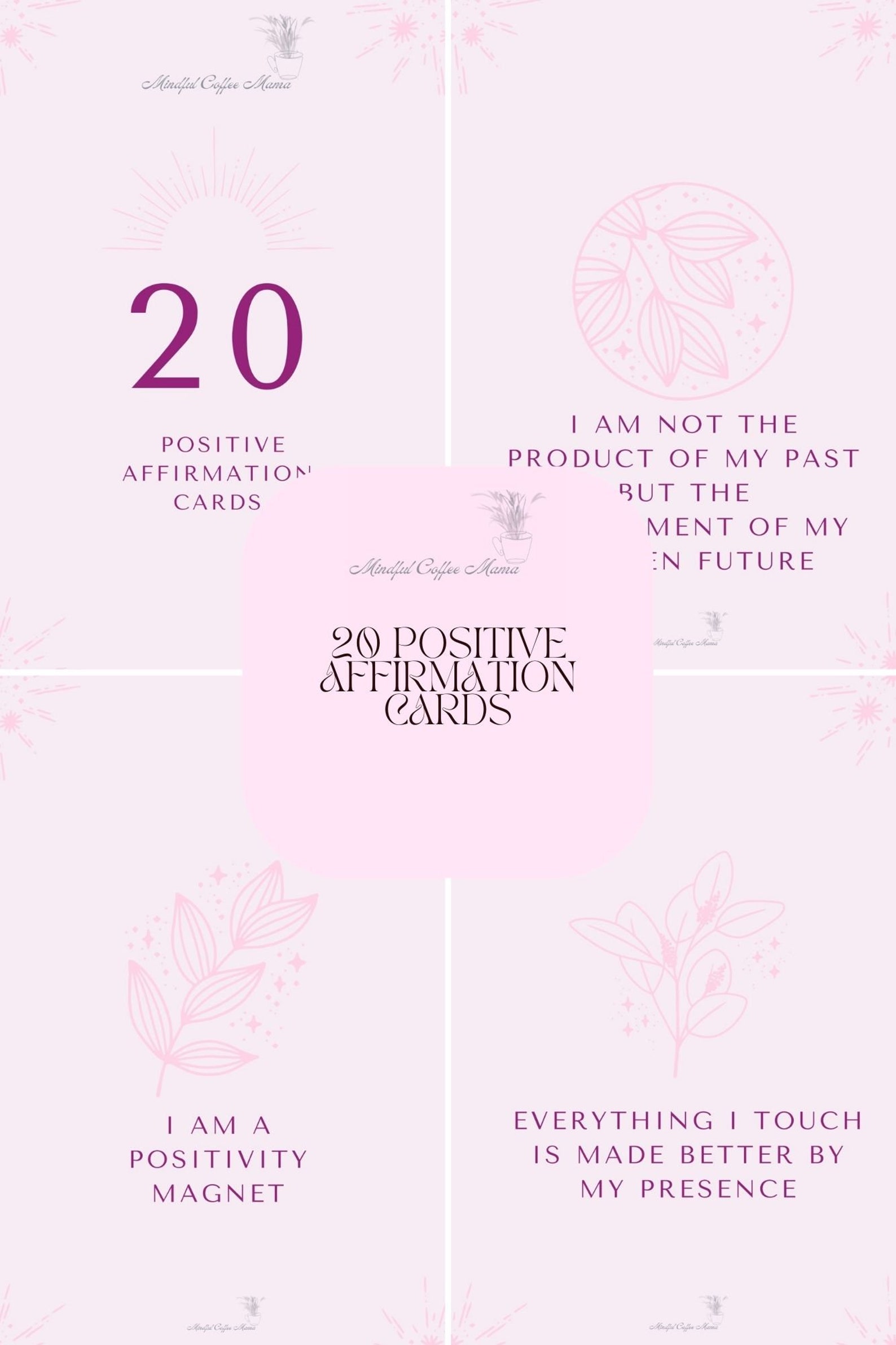 20 Positive Affirmation Cards - Etsy
