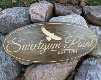 Eagle Name Sign - Etsy