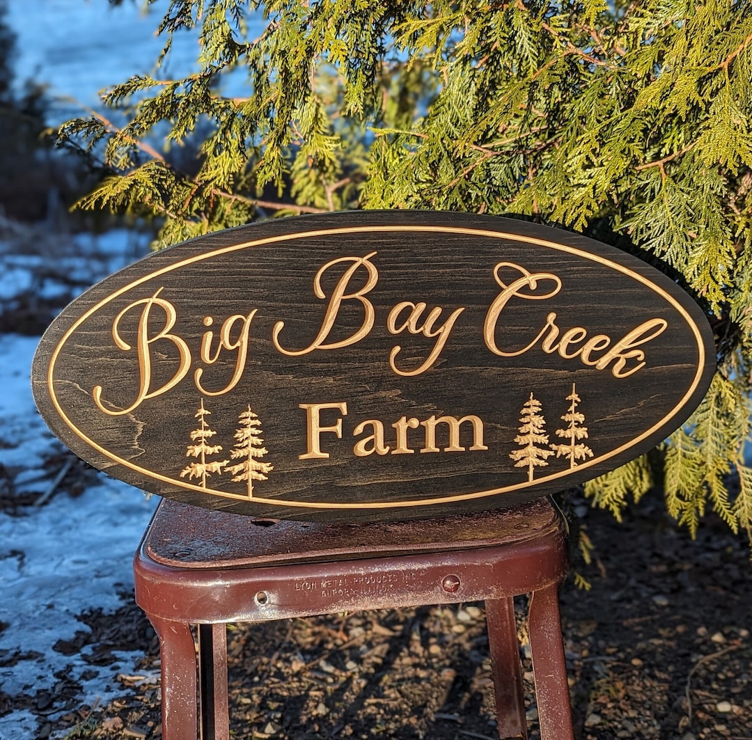 Custom Wood Signs, Outdoor Wooden Sign, Personalized Sign, Carved Wood ...