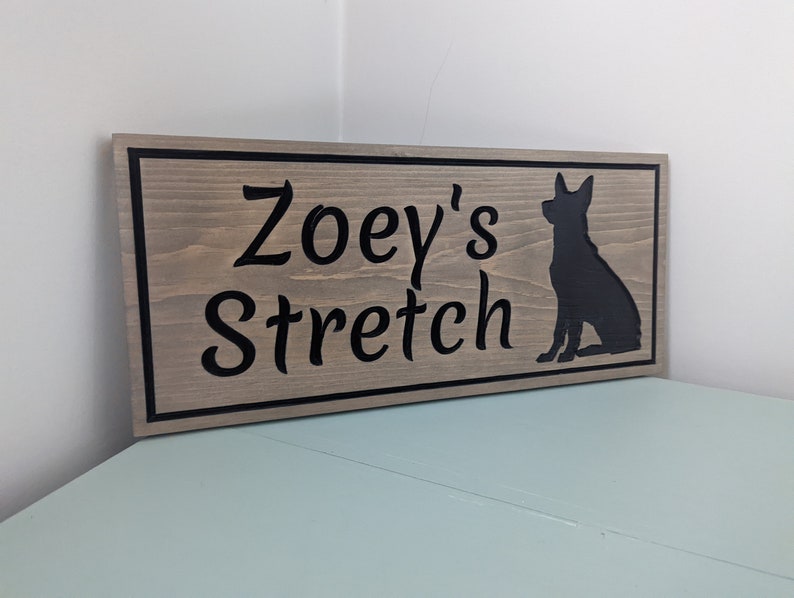 Engraved Wooden Dog Sign - All Breeds Available - Etsy