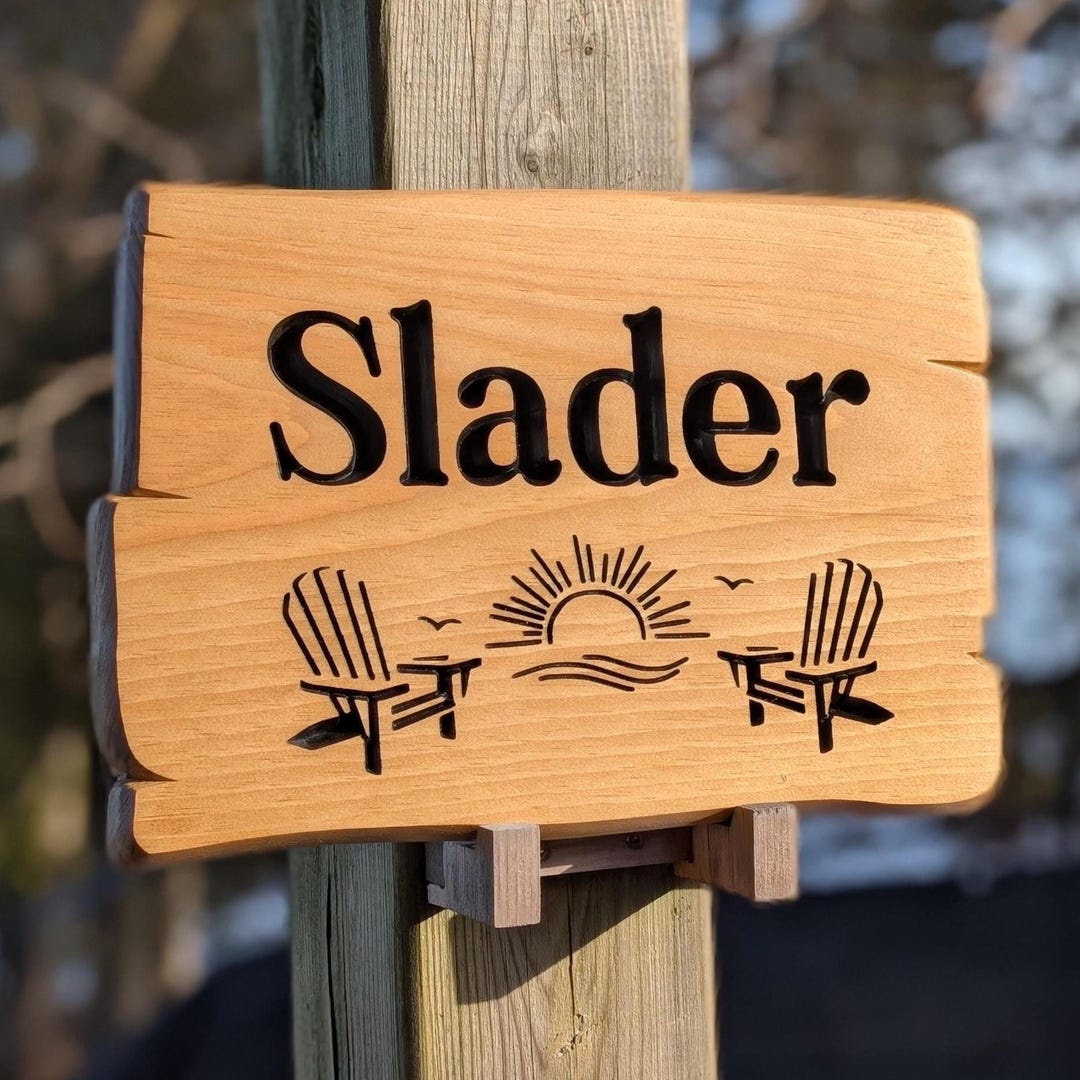 Personalized Carved Wood Sign: Rustic Cabin, Home, or Ranch - Etsy