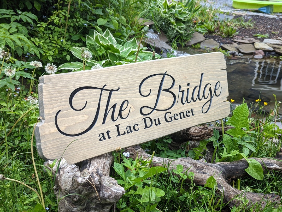 Personalized Rustic Carved Outdoor Name Sign Perfect for - Etsy