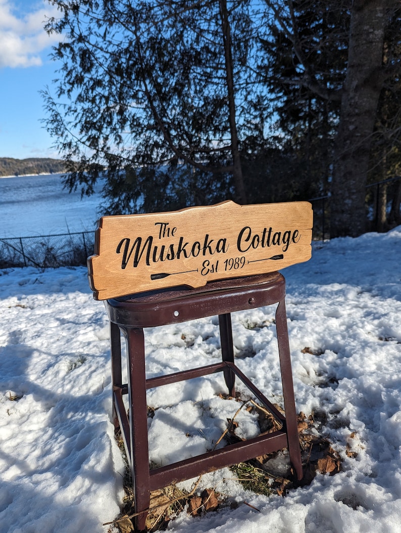 Personalized Carved Wood Sign: Rustic Cabin, Home, or Business - Etsy ...