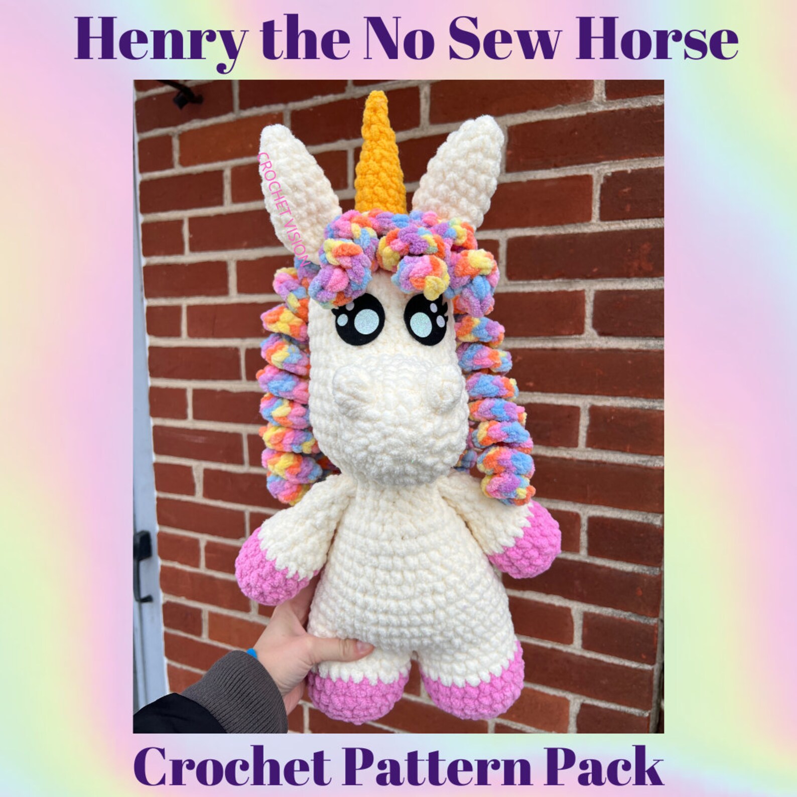 Henry the No Sew Horse Crochet Pattern Pack - Etsy
