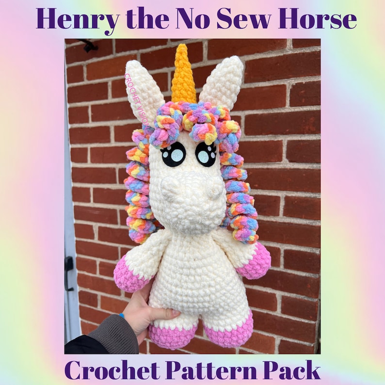 Henry the No Sew Horse Crochet Pattern Pack - Etsy