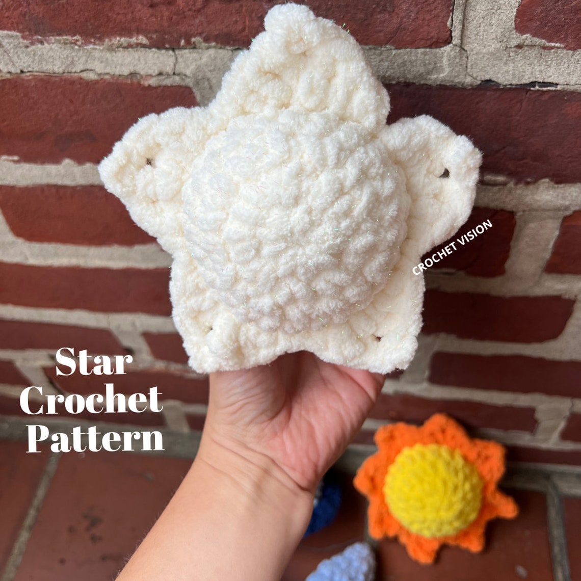 No Sew Space Crochet Pattern Pack Sun Moon Star Planet - Etsy