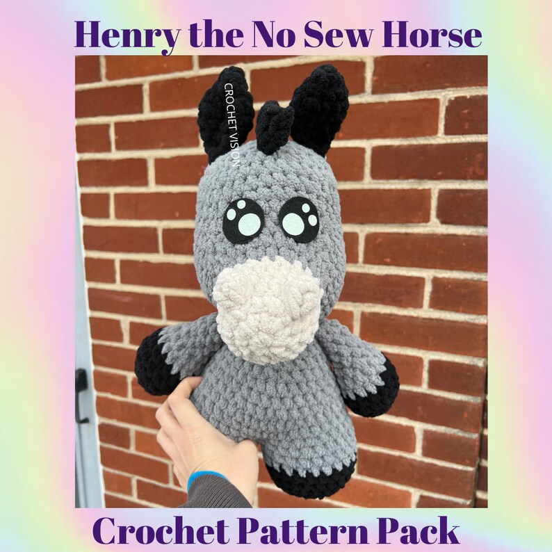 Henry the No Sew Horse Crochet Pattern Pack - Etsy