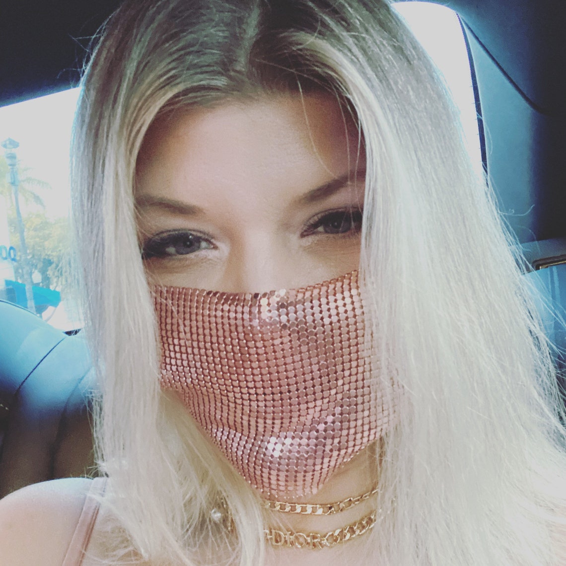 Luxury Metal Mesh Fashion Face Mask Multiple Colors - Etsy