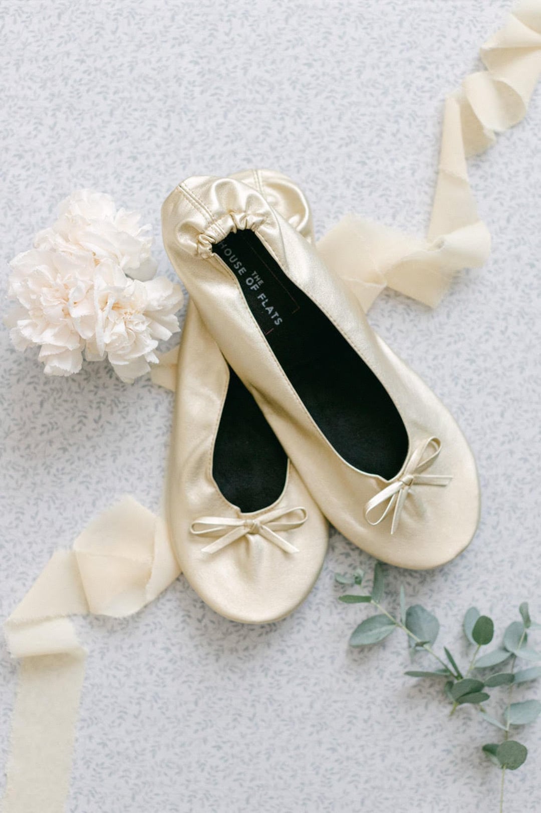 Wedding Foldable Flats, Bridal Ballet Shoes, Bridesmaid Flat, Bulk ...