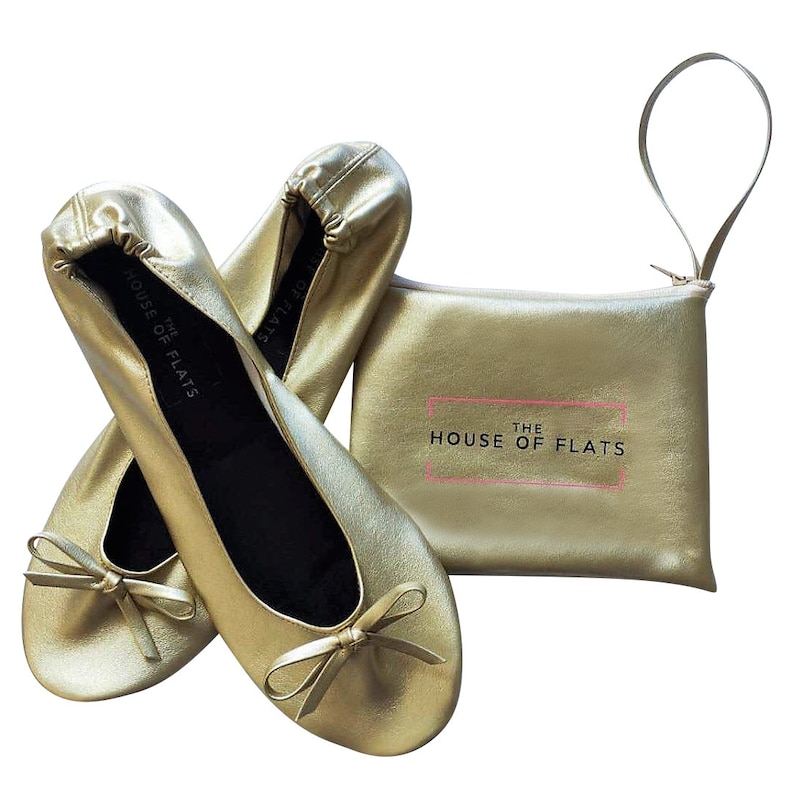 Foldable Ballet Flats Bridesmaids Bridesmaid Gift | Etsy