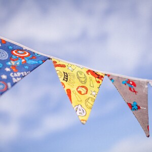 Superhero Bunting, Men of Marvel Banner, Party Decoration, Nursery ...