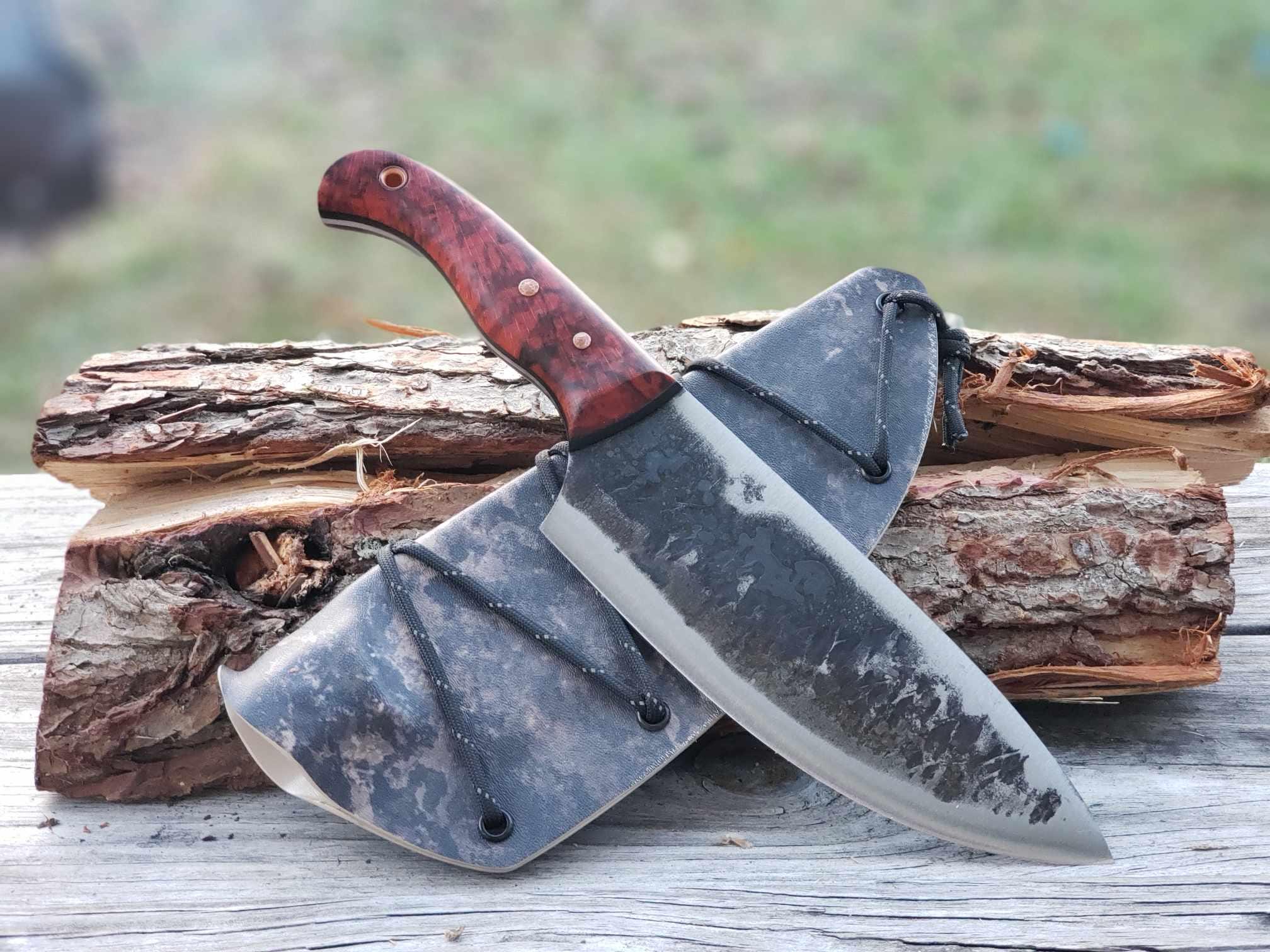 Angry Beaver Handmade High Carbon Steel Knife, Bushcraft, Survival ...