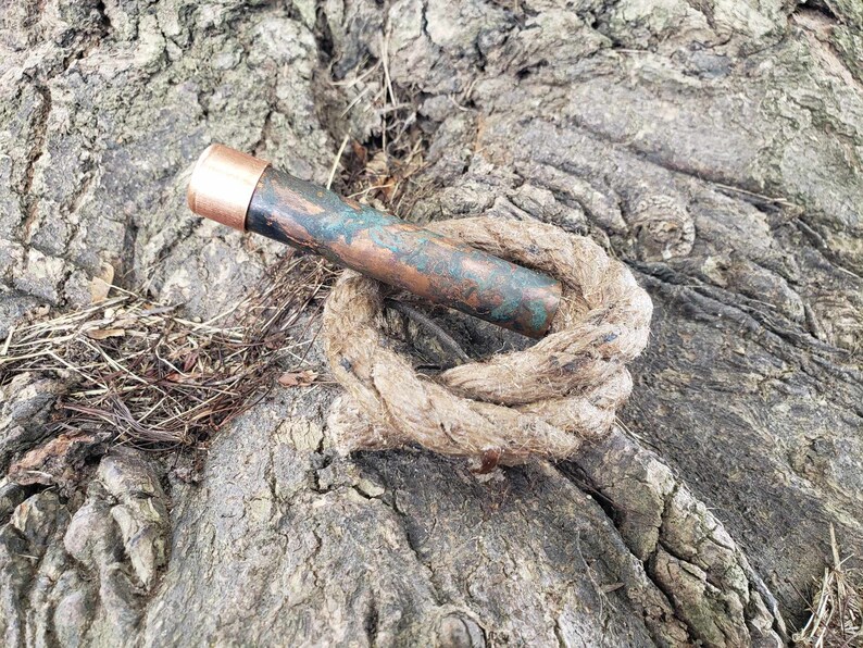 Fire Viper Handmade Copper Fire Starter, Tinder Tube, Bushcraft ...