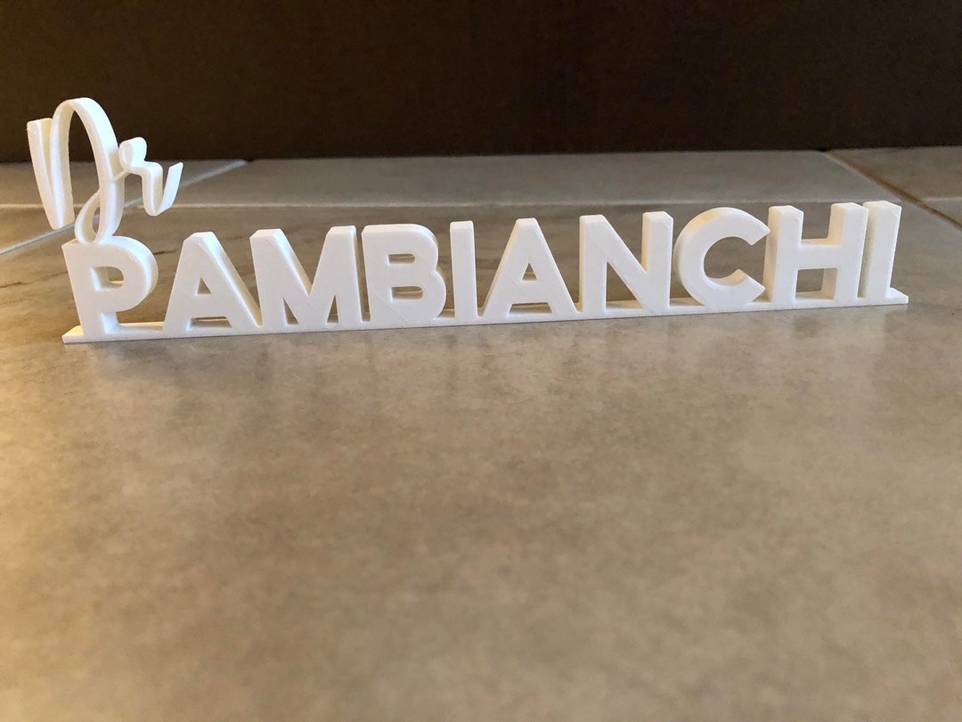 Personalized Standing Name Plate,custom Name for Desk Teacher's Name ...