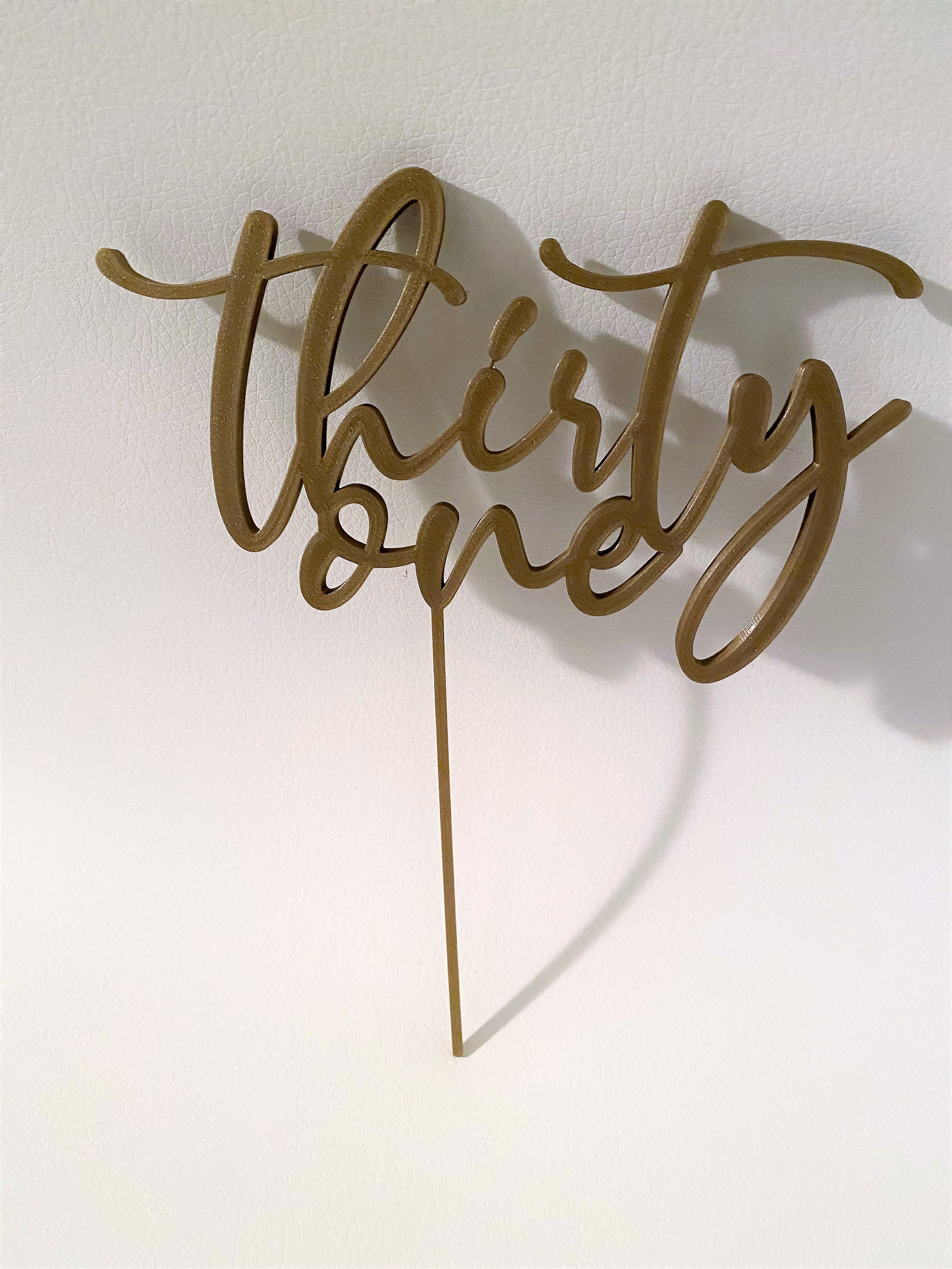 3D Printed Numbered Cake Topper Plastic Cake Topper - Etsy Canada