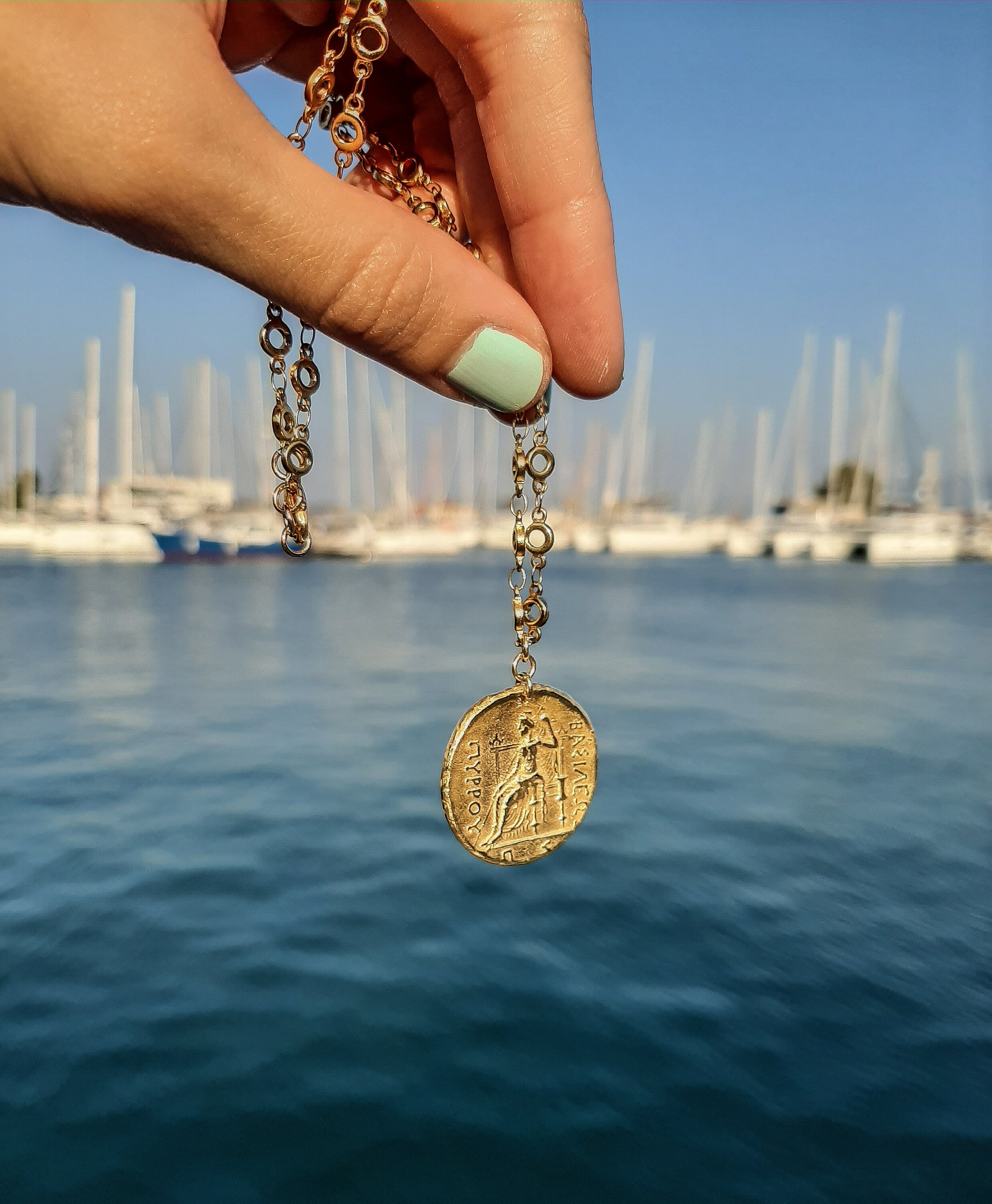 Titaness Dione Pendantgreek Goddess Collectiongoldplated - Etsy UK