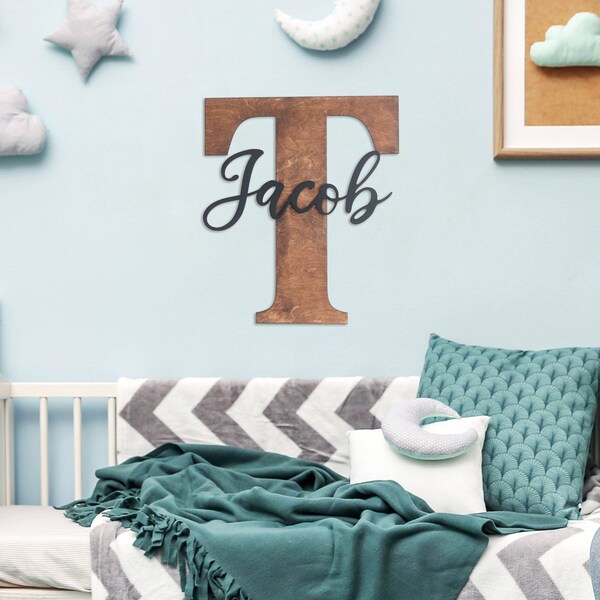 Wooden Baby Letters - Etsy