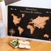 Push Pin Cork Travel World Map for Couples Gifts, Wooden Relationship ...