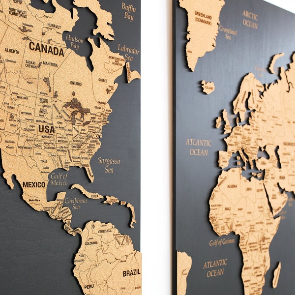 Large World Map Art Extra Large World Map Watercolor Art Print ...