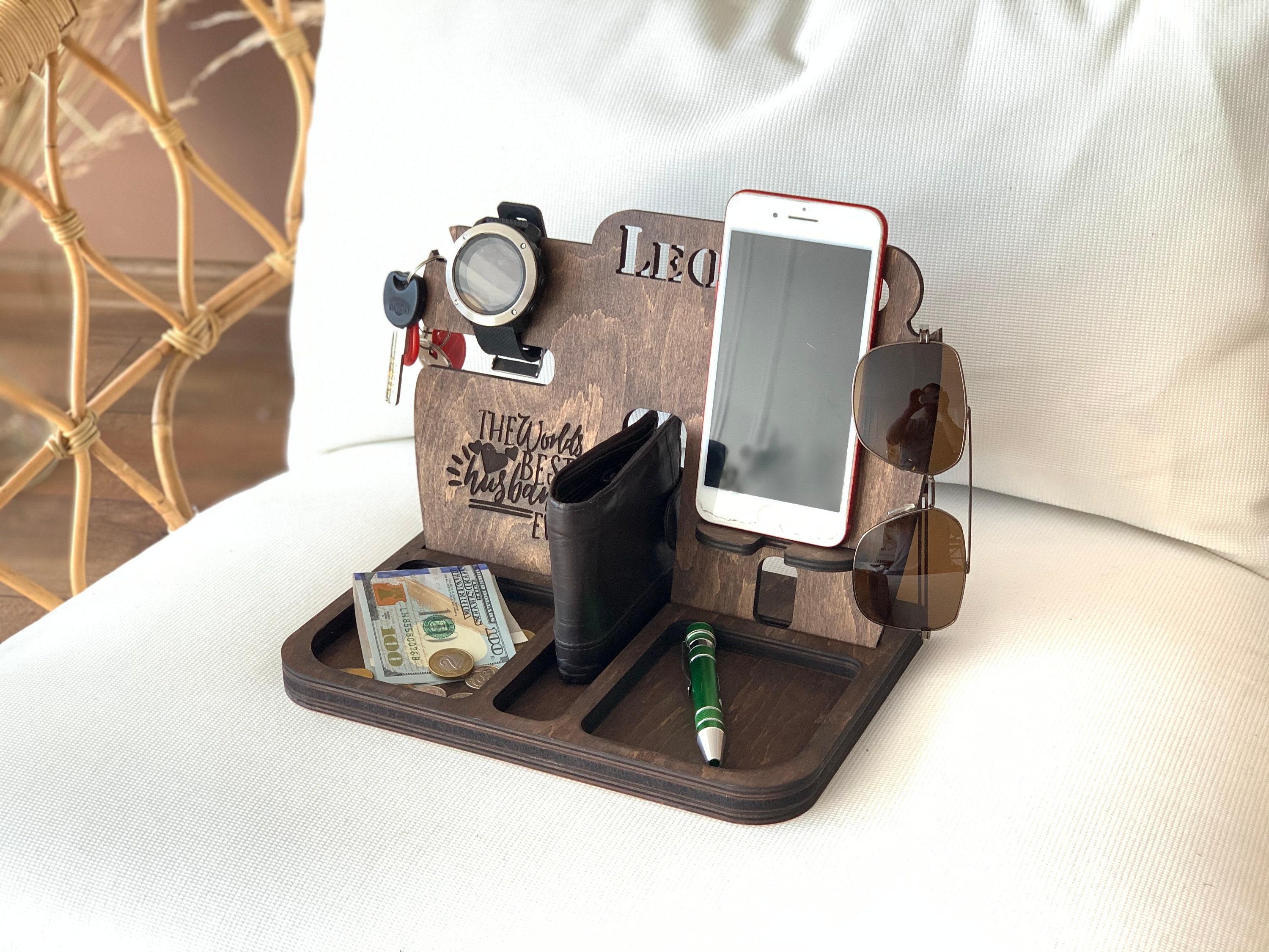 Wooden Docking Station Corporate Personalized Gifts For | Etsy